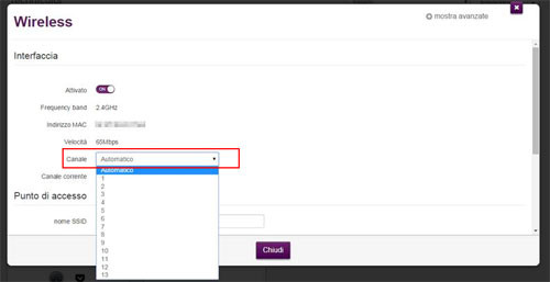 MyFastweb - Technicolor TG582N V2